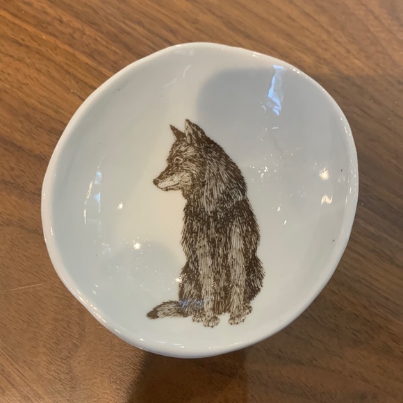 SKT Ceramics | Accents | Skt Ceramics Small Wolf Keepsake Dish | Poshmark
